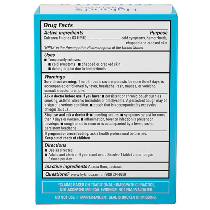Hyland's Cell Salt #1 - Calcarea fluorica for Bones, Ligaments, and Te